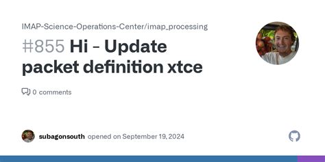 Hi Update Packet Definition Xtce · Issue 855 · Imap Science Operations Centerimapprocessing
