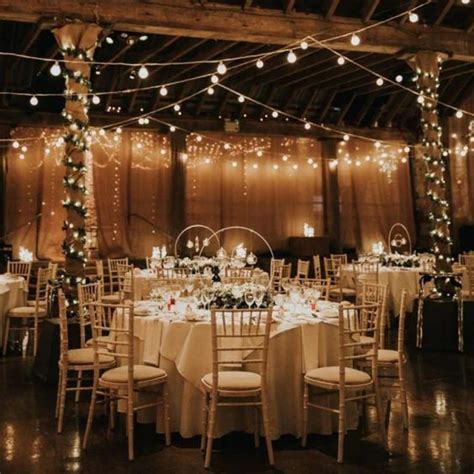 Fairy Light Wedding Reception