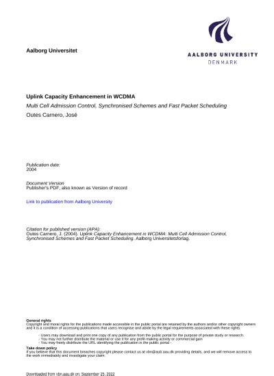 Rnc Packet Scheduler Capacity Enhancing Strategies Based On Fast Packet Scheduling