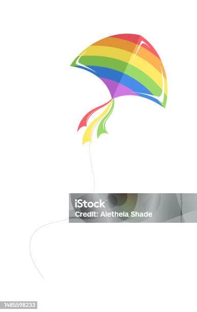 무지개 연 벡터 그림입니다 프라이드의 달 깃발 기호 그래픽 요소입니다 0명에 대한 스톡 벡터 아트 및 기타 이미지 0명