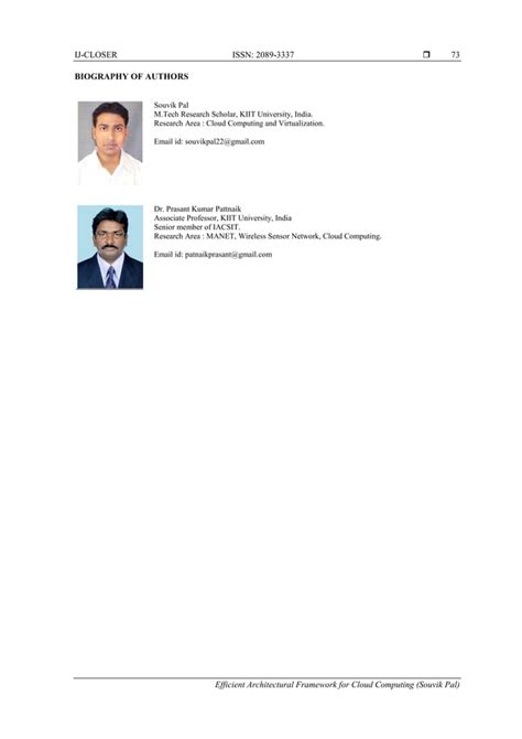 Efficient Architectural Framework Of Cloud Computing Pdf