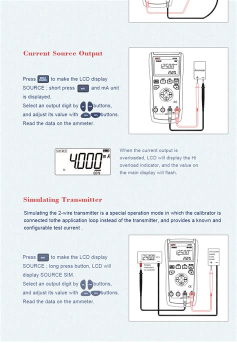 UNI T UT Handheld Single Function Loop Calibrator DC Voltage Current V Accuracy