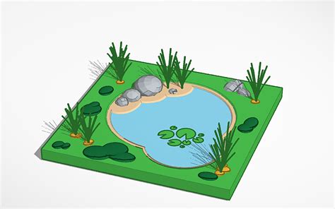 3d Design Science Nature The Pond Tinkercad