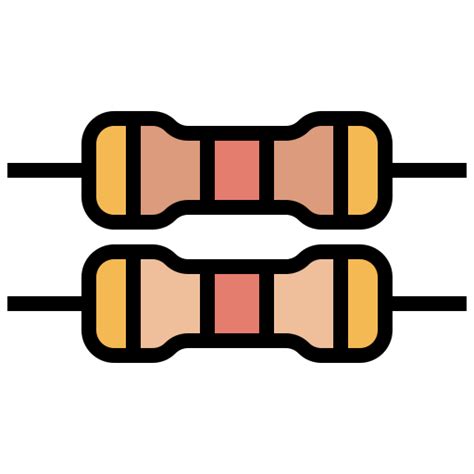 Resistor Surang Lineal Color Icon