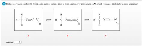 Solved Methyl Isocyanate Is Used In The Industrial Synthesis