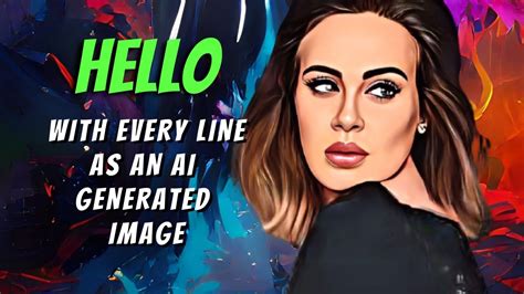 Adele Hello But Every Line Is An Ai Generated Image Youtube