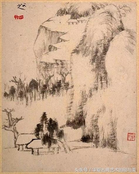 八大山人山水冊頁 每日頭條