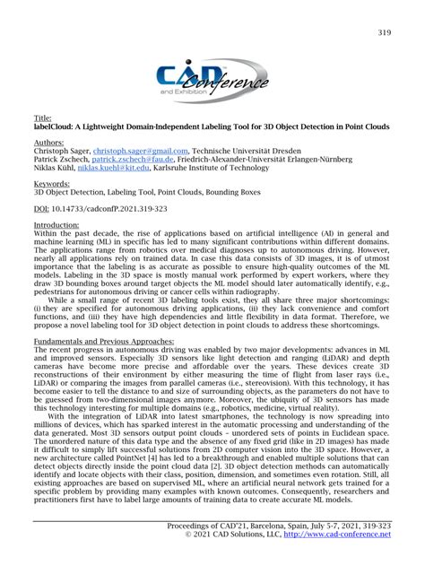 Pdf Labelcloud A Lightweight Domain Independent Labeling Tool For 3d