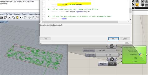 python curvecurveintersection intersecting a group of curves inside a loop scripting mcneel