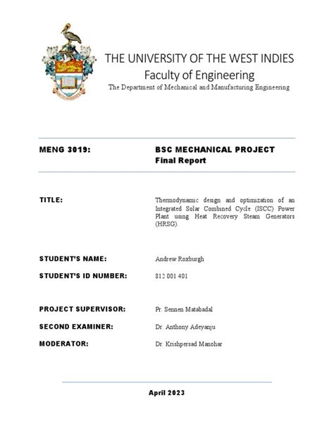 Thermodynamic Design And Optimization Of An Integrated Solar Combined Cycle Iscc Power Plant