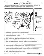 Free Reading Weather Maps Worksheet Download Free Reading Weather Maps Worksheet Png Images