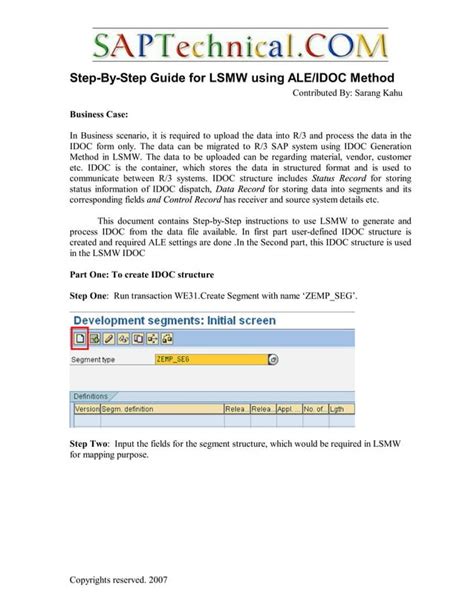using idoc method in lsmw pdf