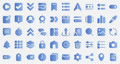 Basic User Interface Essential Set Gradient Icon Set User Interface