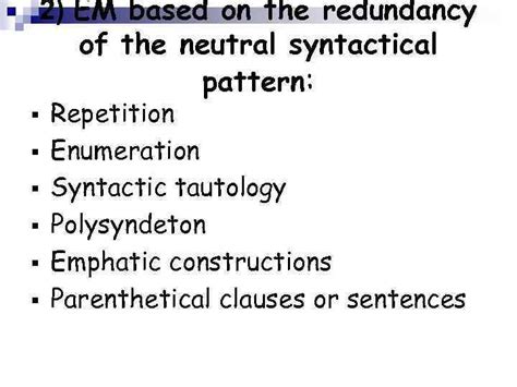 stylistic syntax of the english language lecture on