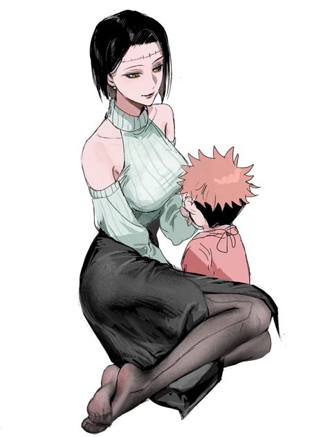 Itadori Yuuji Itadori Kaori And Kenjaku Jujutsu Kaisen Drawn By Fallsoki Danbooru