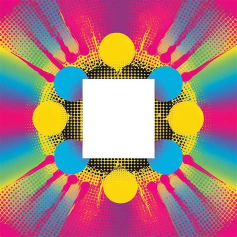 Premium Photo Pop Art Circle Halftone In Color Background Pattern