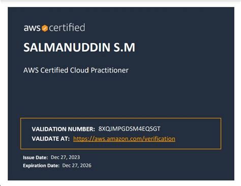 Syed Salman On Linkedin Aws Cloudpractitioner Certifications Techjourney Alwayslearning