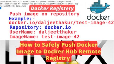 Push Docker Image To Docker Hub Remote Registry Docker Registry Setup Youtube