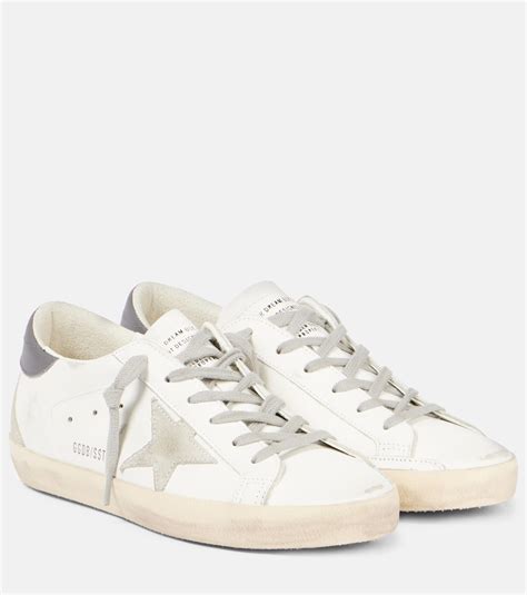 Super Star Leather Sneakers In White Golden Goose Mytheresa
