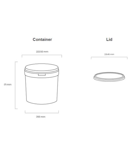 5 Litre Fino Bucket White Epacon Supplies