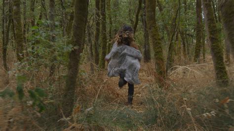 Girl Running Away Into The Woods Filmpac