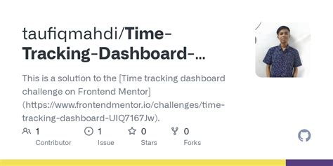 GitHub Taufiqmahdi Time Tracking Dashboard Using Next JS This Is A
