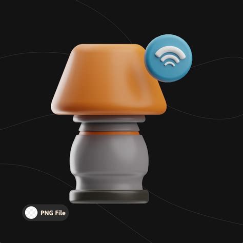 Premium Psd Smart Home Lamp Smart Illustration 3d