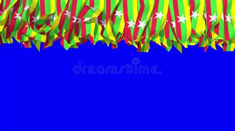 Myanmar Flag Strip Waving In The Wind Stock Video Video Of Chroma Matte 266418129