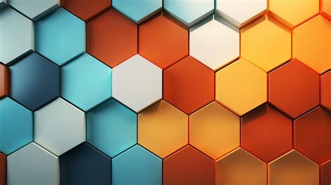 Premium Photo Minimal Geometric Hexagons Wallpaper Clean Lines And Contemporary Decor