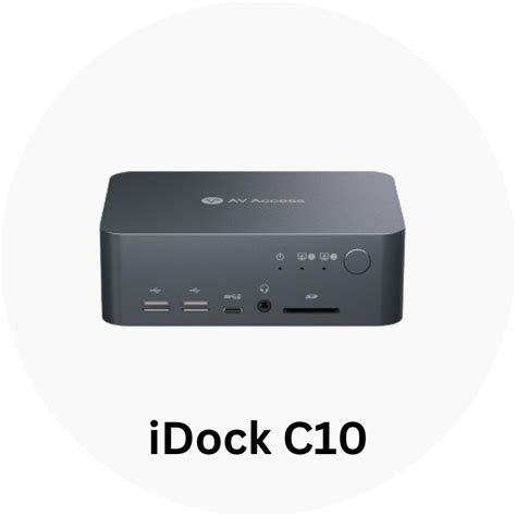 The IDock Series KVM Switch Docking Station AV Access