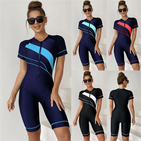 Swimming Suits For Women Girls One Piece Swimsuit With Chest Pads Short