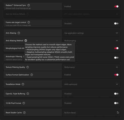 None Of These Settings Say Only For Dx9 Applications Anymore What Happened R Amdhelp