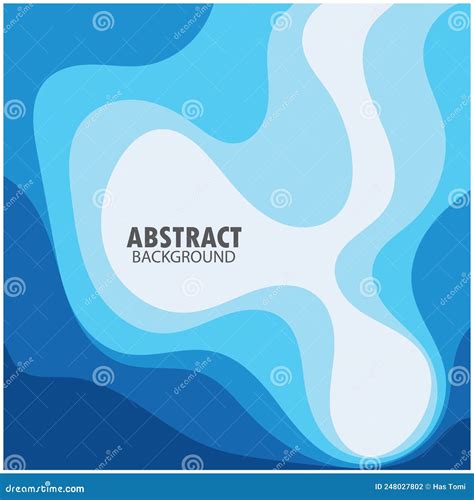 Abstract Wave Background Design With Blue Combination Vector Stock Vector Illustration Of