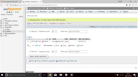 Résolu Se Connecter Dans La Bdd Phpmyadmin Par Balaure Openclassrooms