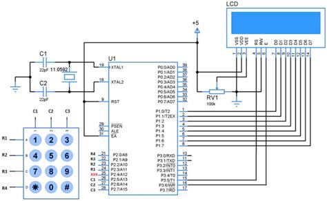 Solved Design Interfacing Of 8051 Microcontroller Keyboard 16x2 Lcd And Course Hero