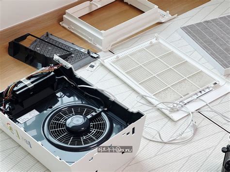 공기청정기청소 위닉스 제로s 분해 조립 방법 소음 원인 네이버 블로그