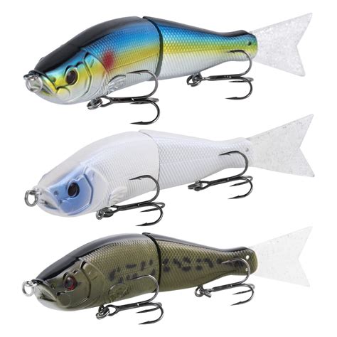 Goture Swimbaits For Bass Fishing Realistic Bass Fishing Lures 3pcs