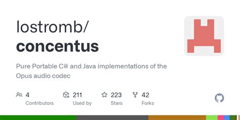 Github Lostrombconcentus Pure Portable C And Java Implementations Of The Opus Audio Codec