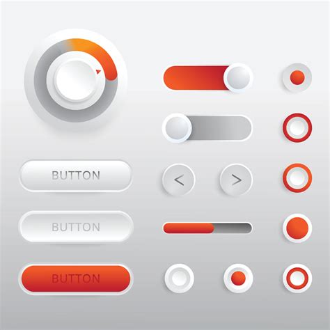 UI Button Kit Template 3549397 Vector Art At Vecteezy