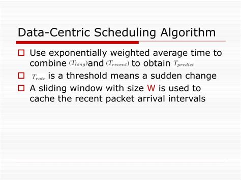 Ppt Data Centric Energy Efficient Scheduling For Densely Deployed