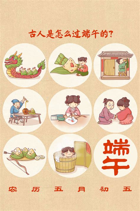 科普漫画｜古人怎么过端午潘潘同学呀 站酷zcool