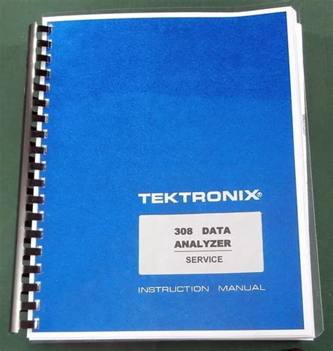 Manuel Dentretien Tektronix 308 Avec Repliants Et Housses De Protection 11x17 Eur 37 14