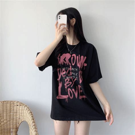 [💦여름특가sale 한정수량 선착순 남녀공용 오버핏 유니크 커플티추천] 바이러브 반팔티 4color 에이블리