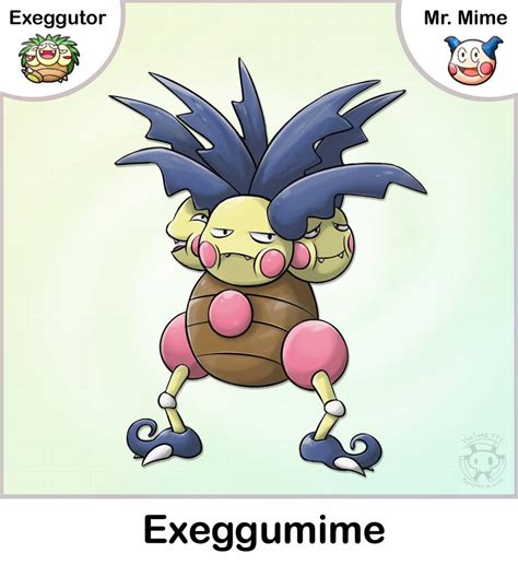 Exeggutor Mr Mime Fusion By Twime777 On Deviantart