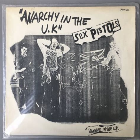 Sex Pistols Anarchy In The Uk 12” French Press 1977 Vinyl