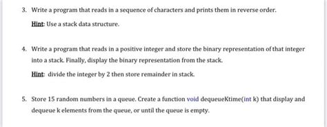 Solved 3 Write A Program That Reads In A Sequence Of