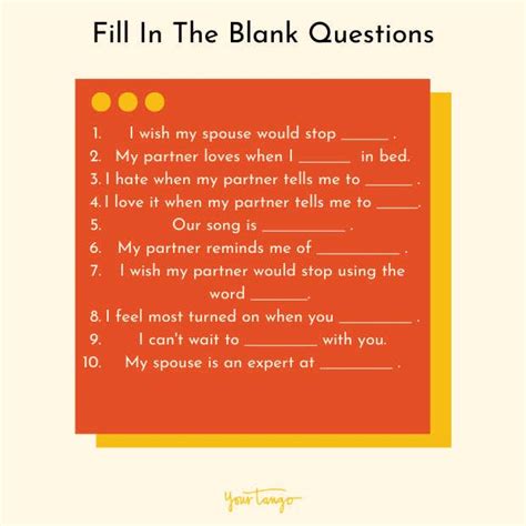 300 Newlywed Game Questions And How To Play At Home Yourtango