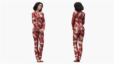 Asian Woman In Satin Pijama Rigged For Modo 3d Model 199 Lxo Free3d