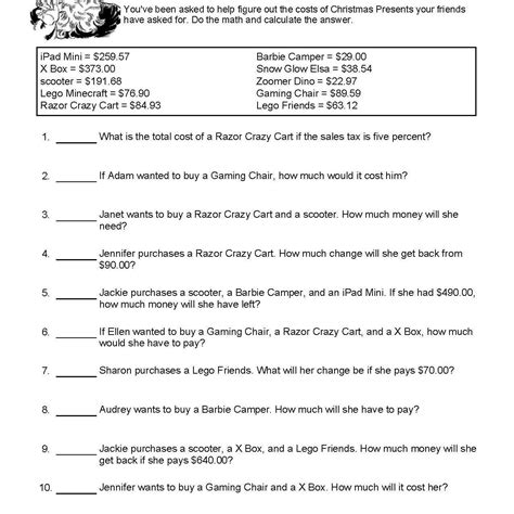 Calculating Sales Tax Worksheet Pro Worksheet