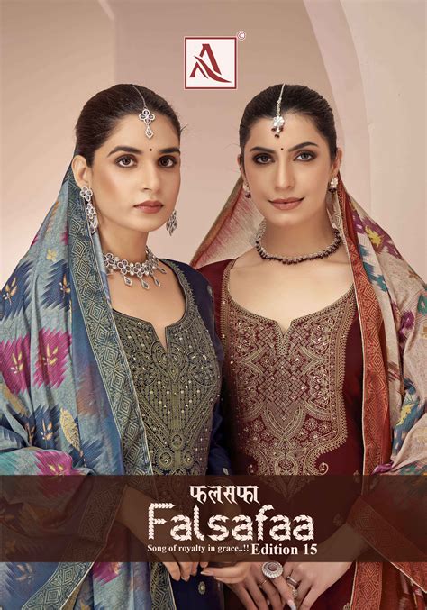 Alok Falsafaa Edition 15 Dola Jacquard Dress Material Wholesale Online